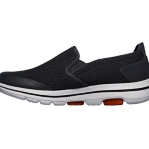 Skechers Men's GOwalk 5 - Elastic Stretch Athletic Slip-On Casual Loafer Walking Shoe Sneaker, Charcoal, 9