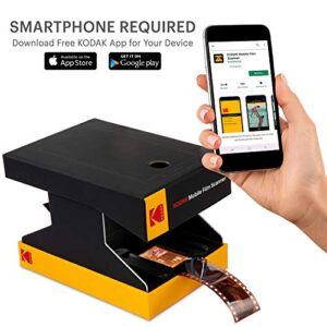 KODAK Mobile Film Scanner - Fun Novelty Scanner Lets You Scan and Play with Old 35mm Films & Slides Using Your Smartphone Camera - Cardboard Platform & Eco-Friendly Toy LED Backlight