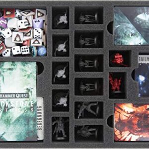 Feldherr Foam Tray Set Compatible with Warhammer Quest: Blackstone Fortress Board Game Box