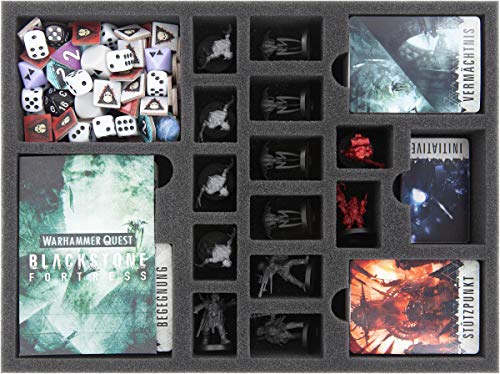 Feldherr Foam Tray Set Compatible with Warhammer Quest: Blackstone Fortress Board Game Box