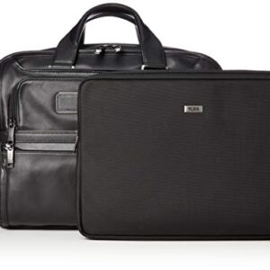 Tumi Briefcase, Official Genuine Alpha Expandable Organizer Laptop Brief, Black