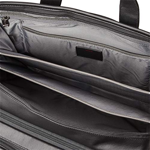 Tumi Briefcase, Official Genuine Alpha Expandable Organizer Laptop Brief, Black