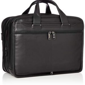 Tumi Briefcase, Official Genuine Alpha Expandable Organizer Laptop Brief, Black