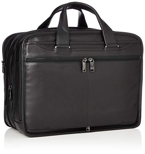 Tumi Briefcase, Official Genuine Alpha Expandable Organizer Laptop Brief, Black