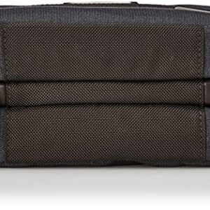 TUMI Alpha 3 Split Travel Kit - Luggage Accessories Toiletry Bag for Men and Women with Embossed Leather Carry Handle - Anthracite