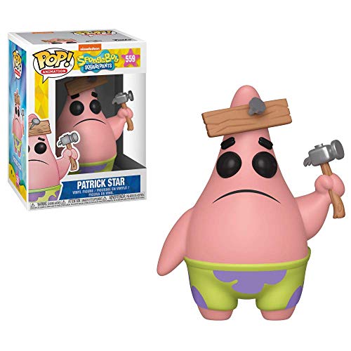 Funko Pop! Animation: Spongebob Squarepants - Patrick with Board, Multicolor, Standard