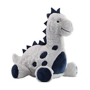 lambs & ivy baby dino blue/gray plush dinosaur stuffed animal toy plushie- spike