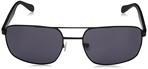 Fossil Men's Male Sunglass Style FOS 2088/S Rectangular, Matte Black, 59mm, 19mm