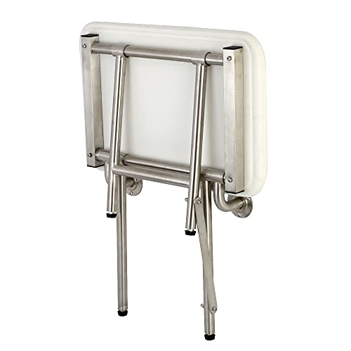 Kingston Brass KBSS2216P Adascape Shower Seat, Brushed Stainless Steel