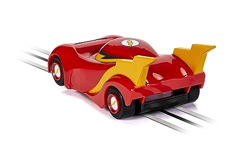 Scalextric Micro My First Justice League The Flash 1:64 Slot Race Car G2169, Red & Yellow