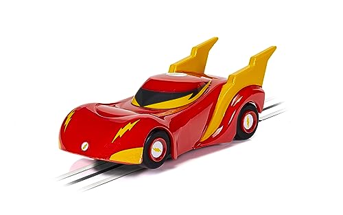 Scalextric Micro My First Justice League The Flash 1:64 Slot Race Car G2169, Red & Yellow