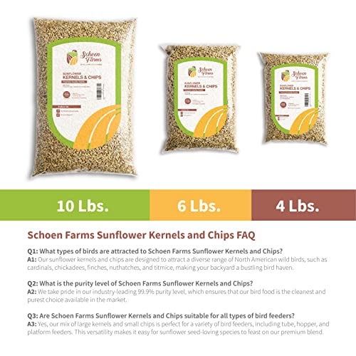 Schoen Farms Sunflower Kernels and Chips Hearts (4 LBS)