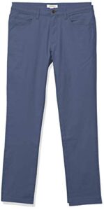 amazon essentials men's skinny-fit 5-pocket comfort stretch chino pant (previously goodthreads), denim, 34w x 32l