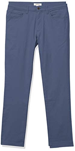 Amazon Essentials Men's Skinny-Fit 5-Pocket Comfort Stretch Chino Pant (Previously Goodthreads), Denim, 34W x 32L