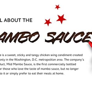 Capital City Mambo Sauce - Sweet Hot Recipe | Washington DC Wing Sauces | Perfect Condiment Topping for Wings, Chicken, Pork, Beef, Seafood, Burgers, Rice or Noodles | 12 oz Bottles (2 Pack)