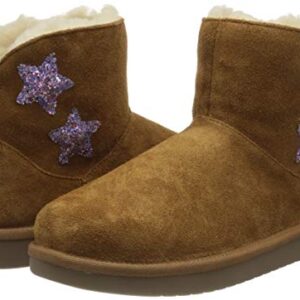 Koolaburra by UGG Unisex-Child Koola Star Mini Fashion Boot, Chestnut, 1 Little Kid