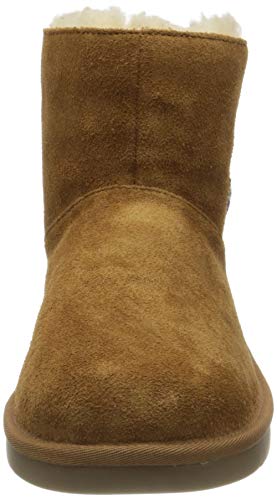 Koolaburra by UGG Unisex-Child Koola Star Mini Fashion Boot, Chestnut, 1 Little Kid