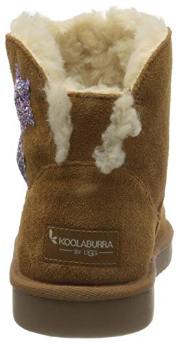 Koolaburra by UGG Unisex-Child Koola Star Mini Fashion Boot, Chestnut, 1 Little Kid