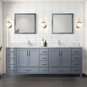 lexora jacques 84 in. w x 22 in. d dark grey double bath vanity