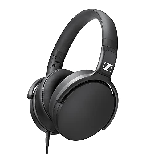 Sennheiser HD 400S Closed Back, Around Ear Headphone with One-Button Smart Remote on Detachable Cable,Black