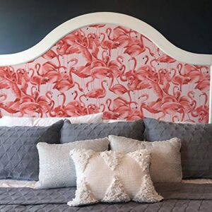 Tempaper Cheeky Pink Flamingo Removable Peel and Stick Wallpaper, 20.5 in X 16.5 ft, Made in the USA