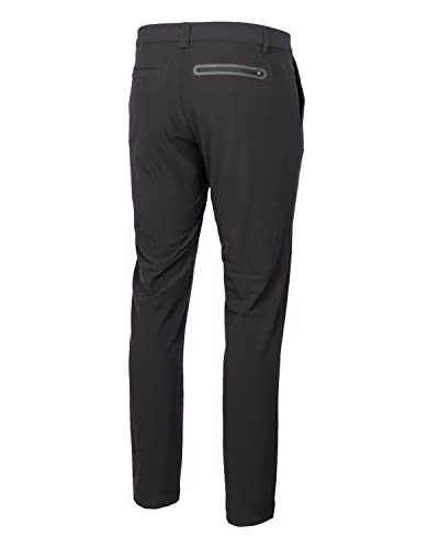 Cutter & Buck mens Cb Drytec 50+upf Moisture Wicking Bainbridge Sport Golf Pants, Black, 38W x 30L US