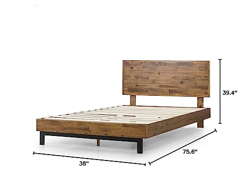 ZINUS Tricia Wood Platform Bed Frame with Adjustable Headboard / Wood Slat Support with No Box Spring Needed / Easy Assembly, Twin