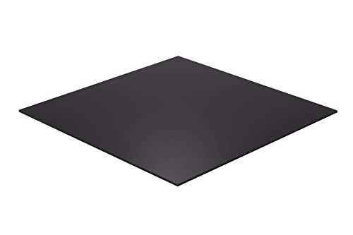 Falken Design Acrylic Plexiglass Sheet, Black, 12" x 30" x 1/8"