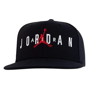 jordan nike boy`s jumpman air cap (8/20, black)