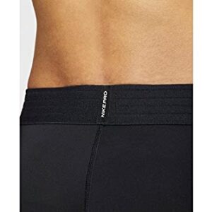 Nike Men's Shorts Pro (Medium, Black/White)