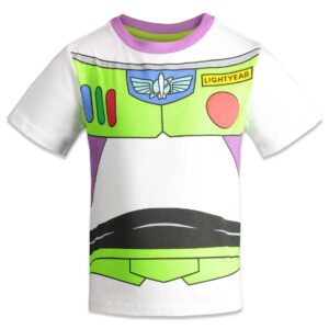 Disney Pixar Toy Story Buzz Lightyear Woody Rex Slinky Dog Little Boys 4 Pack T-Shirts Multi 5