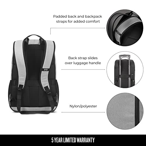 SOLO Varsity Laptop Backpack 15.6 inch Grey