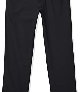 Amazon Essentials Men's Relaxed-Fit 5-Pocket Stretch Twill Pant, Black, 40W x 30L