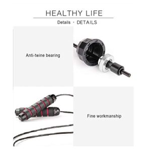 DEGOL Skipping Rope with Ball Bearings Rapid Speed Adjustable Jump Rope Cable and 6” Memory Foam Handles Ideal for Aerobic Exercise Like Speed Training, Extreme Jumping, Endurance Training and Gym