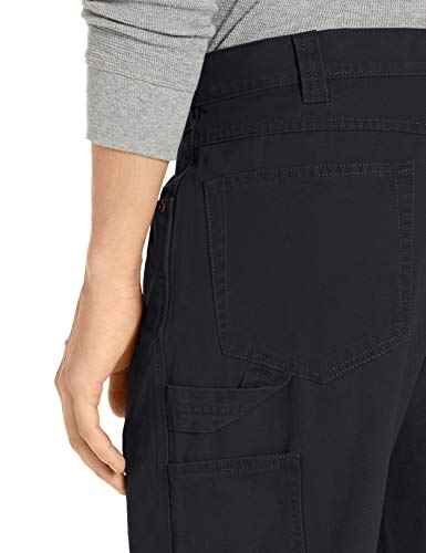 Amazon Essentials Men's Carpenter Jean with Tool Pockets, Black, 34W x 32L