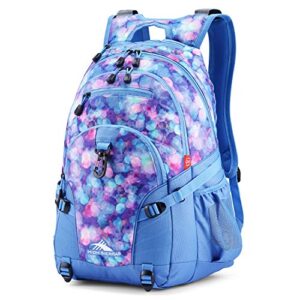 high sierra loop backpack, travel, or work bookbag with tablet sleeve, one size, shine blue/lapis