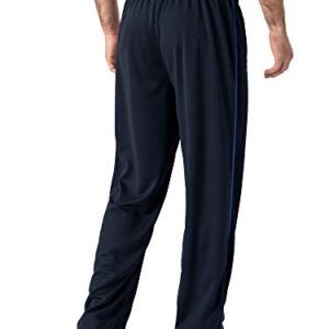 MAGNIVIT Men's Athletic-fit Run Sport Pant Training Fitness Trousers with Zippered Pockets Blue