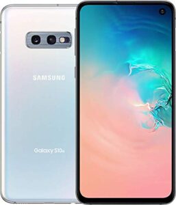 samsung galaxy s10e, 128gb, prism white - unlocked (renewed)