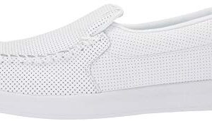 DC Men's Villain 2 Casual Slip On Skate Shoe Slipper, White, 13 D M US