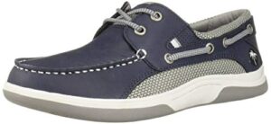 margaritaville men's steady boat shoe, navy, 11 regular us