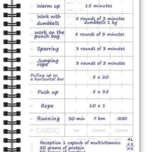 Undated Fitness Log Book & Workout Planner - Designed by Experts Gym Notebook, Workout Tracker, Exercise Journal for Men Women