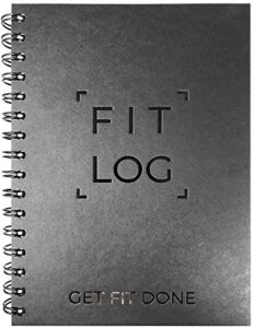 undated fitness log book & workout planner - designed by experts gym notebook, workout tracker, exercise journal for men women