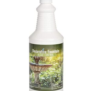 Fountain Algaecide and Clarifier - 32oz - Kills and Inhibits All Types of Algae Growth, Formulated for Small Ponds and Water Features, Treats up to 32,000 Gallons