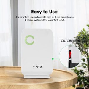 VIVOSUN Small Space Mini Dehumidifier for Grow Tent Closets Bathroom and Basement