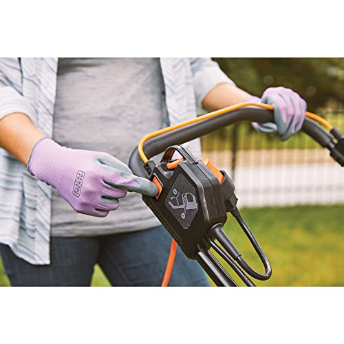 BLACK+DECKER Electric Lawn Mower, 13-Amp, Corded (BEMW213), 20", Orange