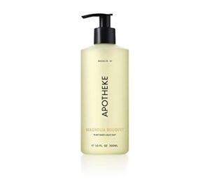 apotheke liquid soap - plant-based (10fl oz) - made in the usa (magnolia bouquet)