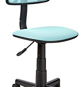 Urban Shop Swivel Mesh Desk Chair, Blue 20.86D x 22W x 33.46H in