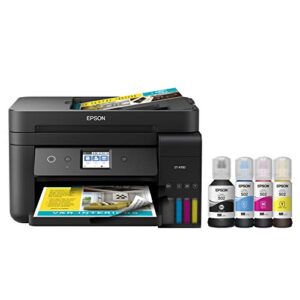 epson ecotank et-4760 wireless color all-in-one cartridge-free supertank printer with scanner, copier, fax, adf and ethernet - black