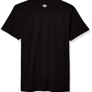 Dickies mens Short Sleeve Heavweight Crew Neck Big-tall Work Utility T Shirt, Black, 1X Tall US