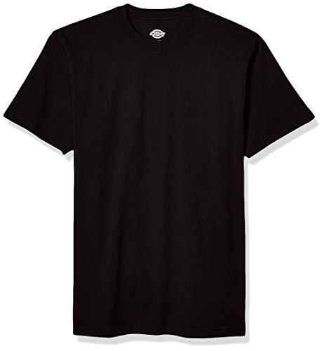 Dickies mens Short Sleeve Heavweight Crew Neck Big-tall Work Utility T Shirt, Black, 1X Tall US